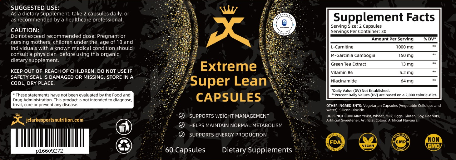 Extreme Super Lean Capsules – John Clarke Sports Nutrition
